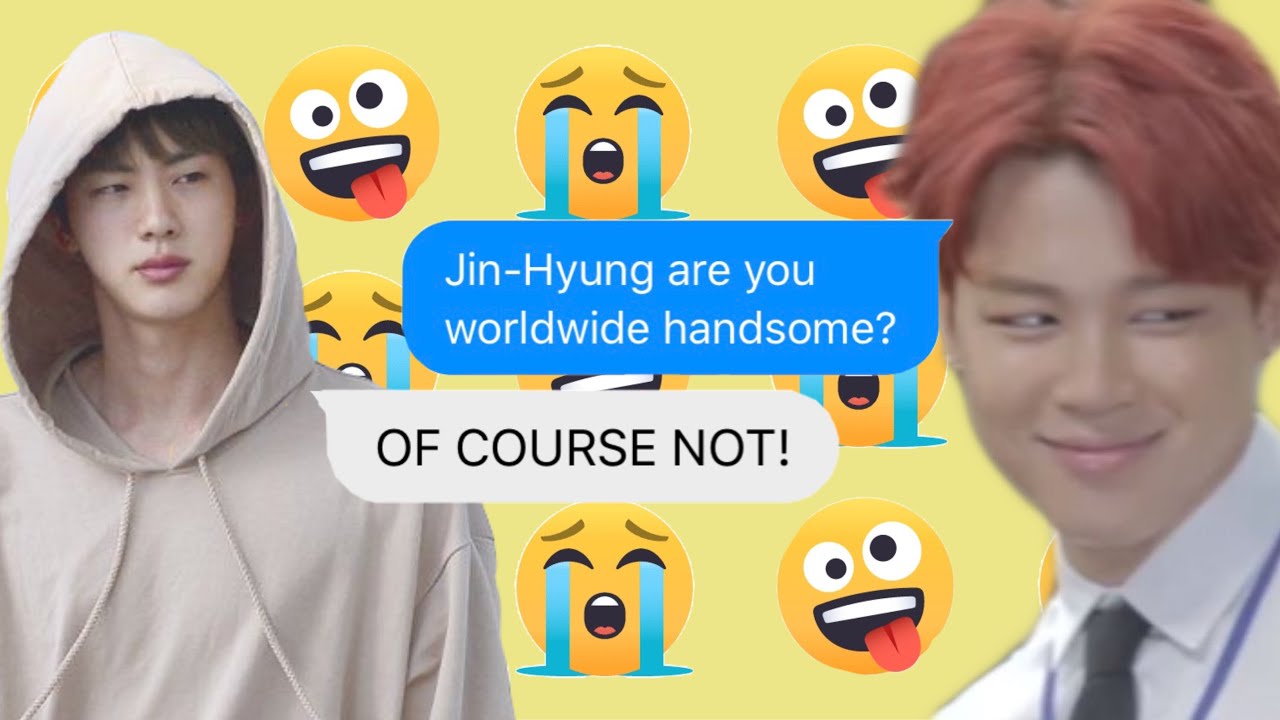 BTS Texts- Jin Speaks Opposite! 😱 - YouTube