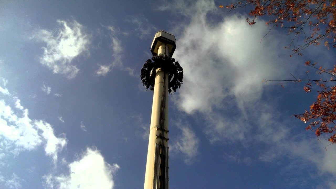 Freefall Tower Movie Park Germany - YouTube