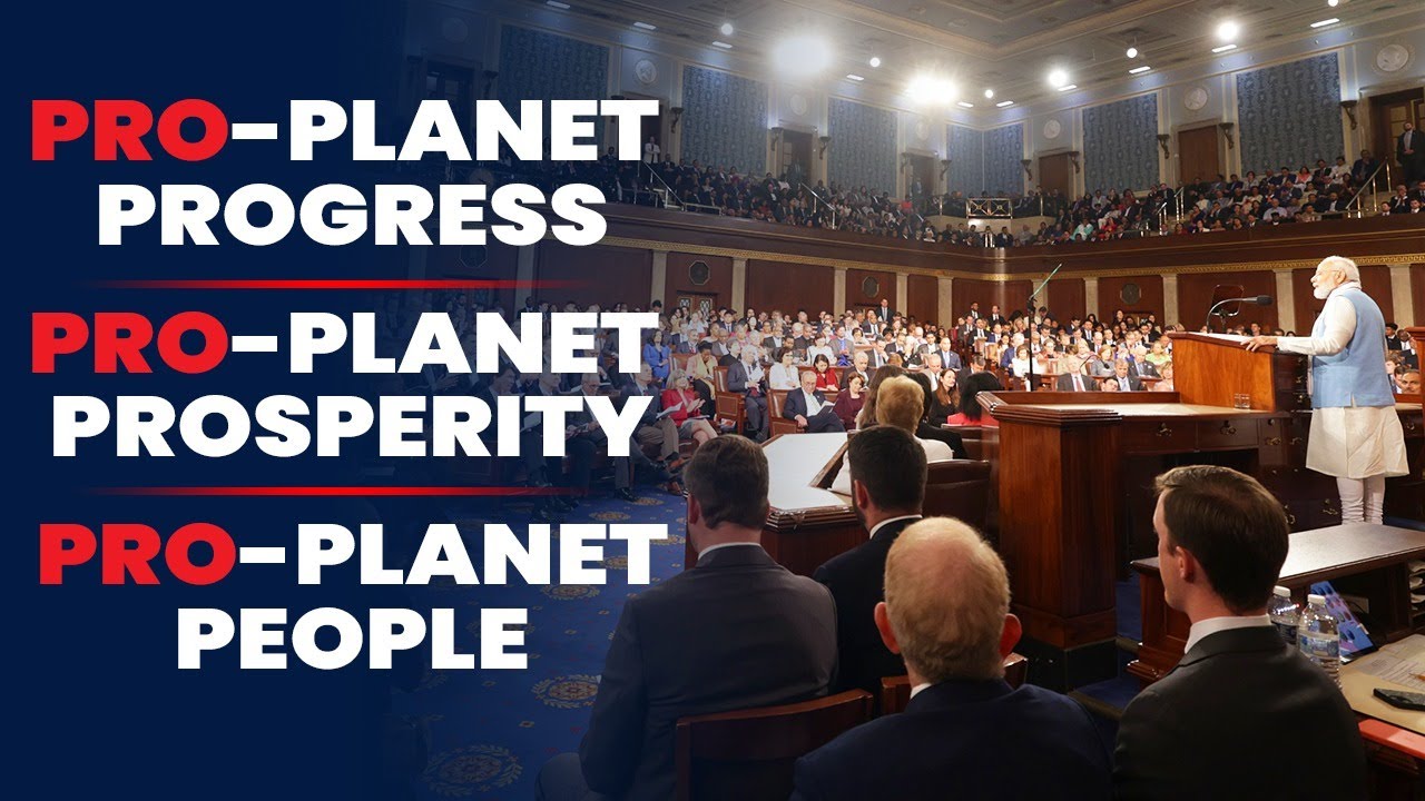 India grows while being responsible about our planet: PM Modi - YouTube