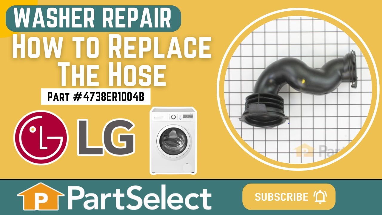 LG Washer Hose #4738ER1004B - YouTube