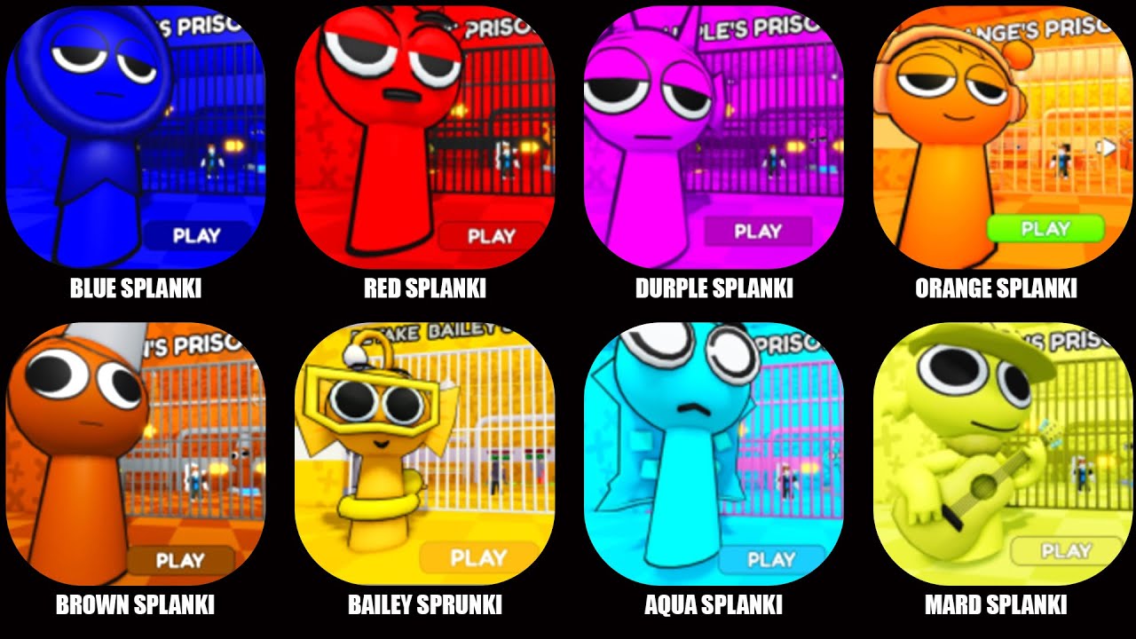 ROBLOX: BLUE SPLANKI'S, RED SPLANKI'S, DUEPLE SPLANKI'S, ORANGE SPLANKI ...