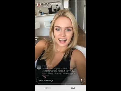 Instagram livestream blonde russian