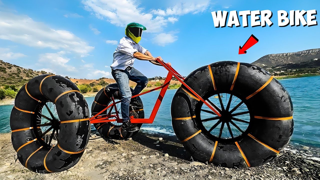 WATER BIKE - ये साइकिल तो पानी पे भागती है - We Made Cycle For Running ...