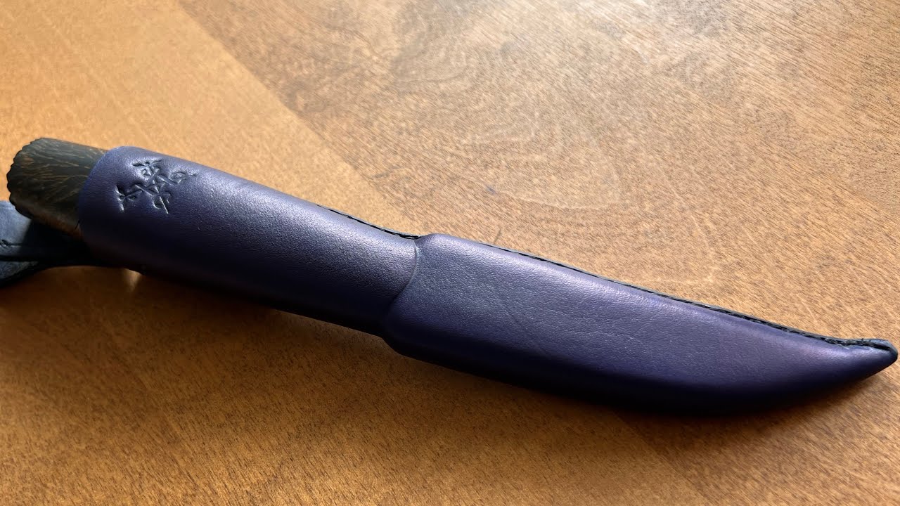 Leather Sheath Finishing @thetopicala - YouTube