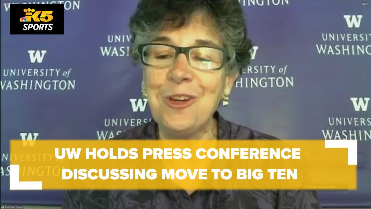 University of Washington Athletics holds press conference discussing ...