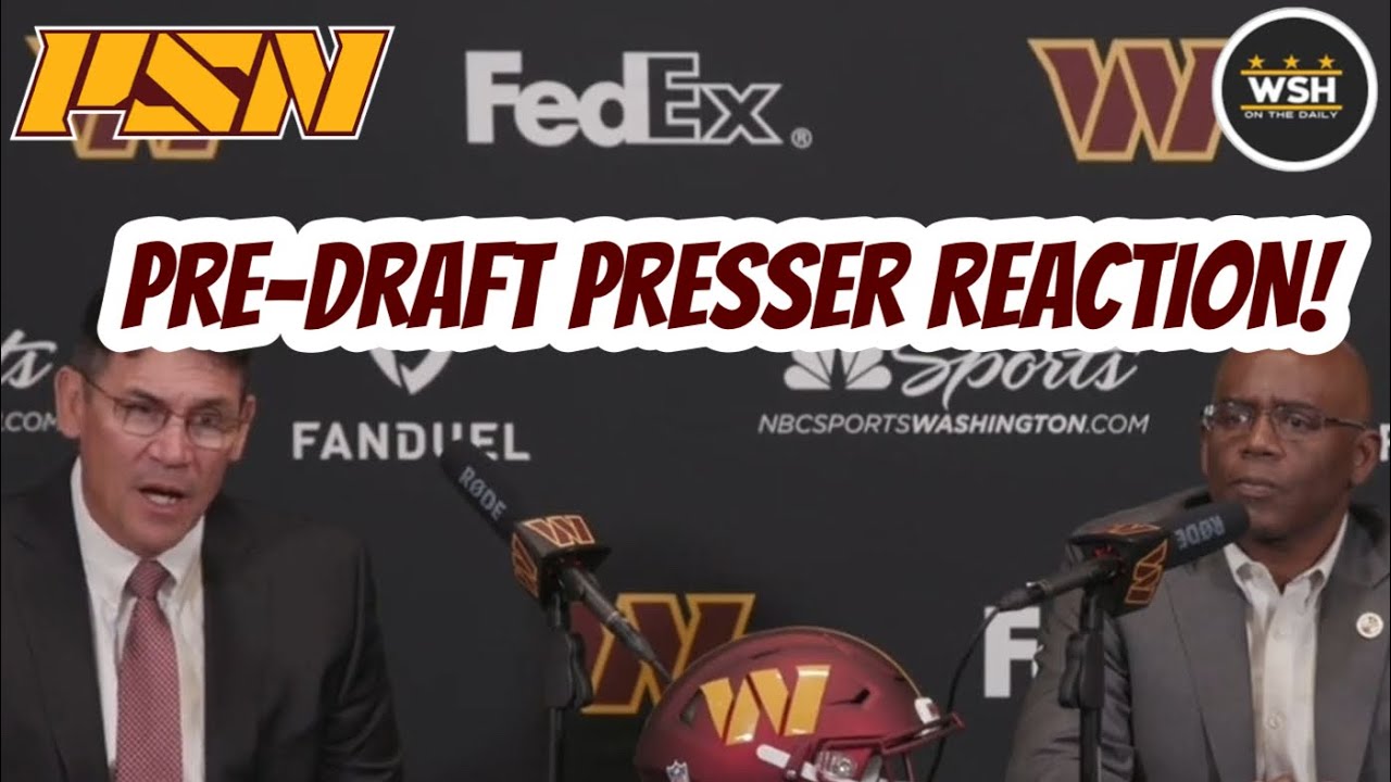 Commanders HC Ron Rivera and GM Martin Mayhew PRE-DRAFT PRESSER ...