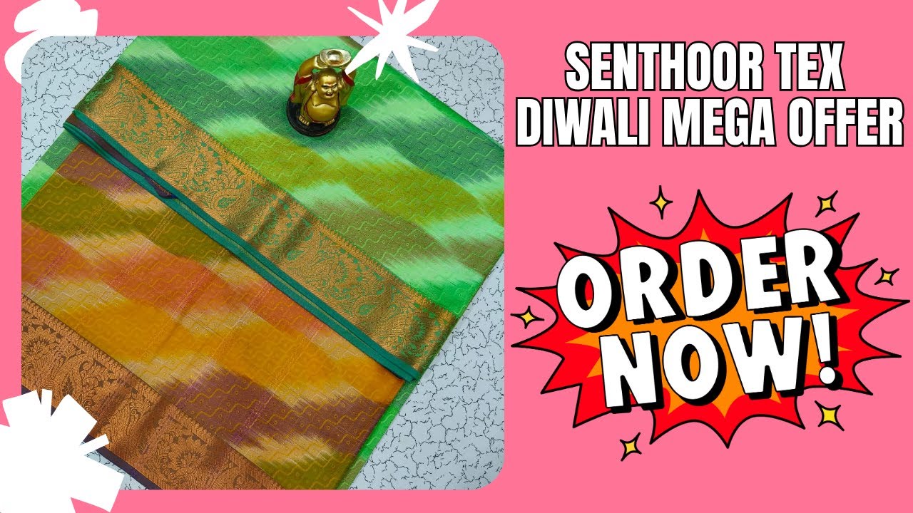 🌟Senthoor Tex Diwali Offer! 🪔 Daily Live Saree Sale! 💃 Shine this ...