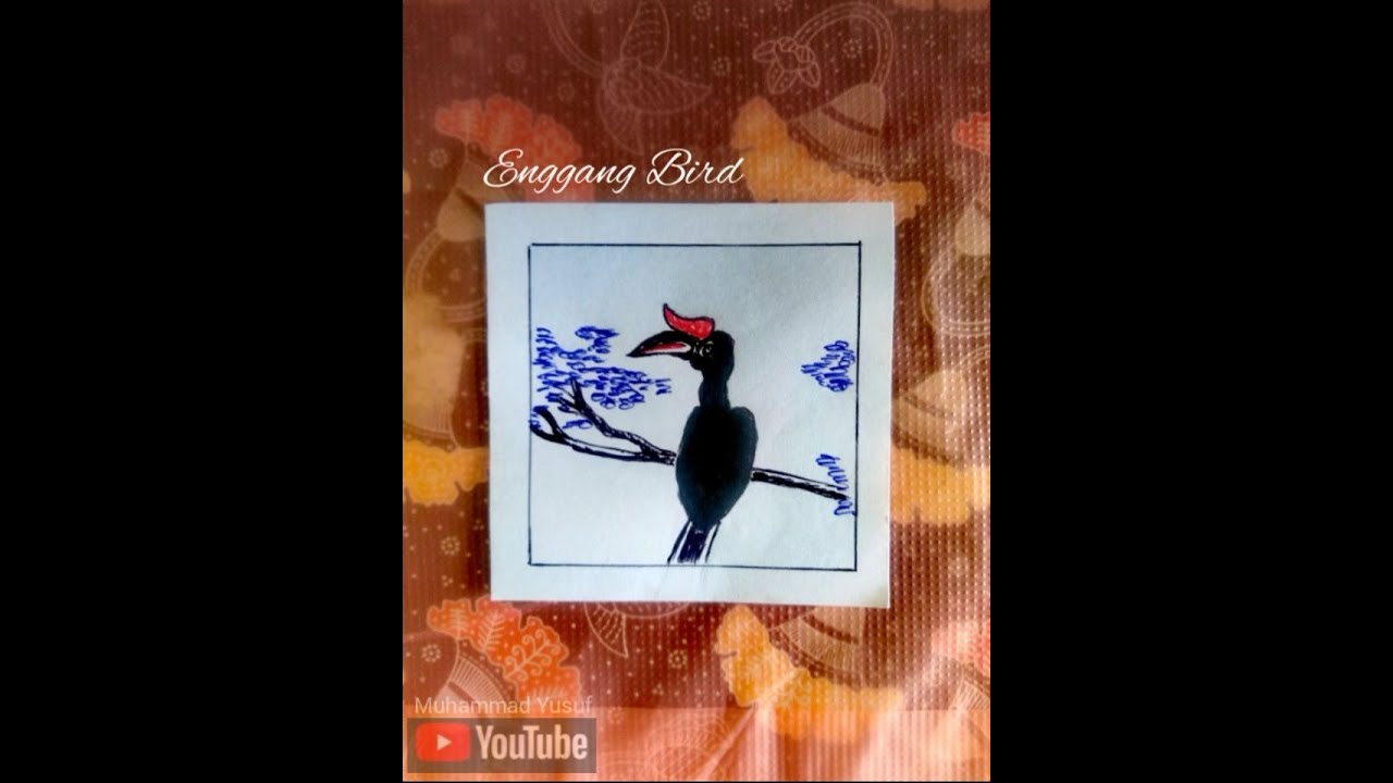 Enggang bird | drawing small media | Muhammad Yusuf - YouTube