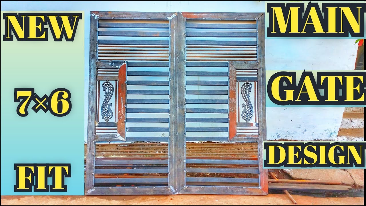 Main gate design | amazing gate making tutorial video | iron main gate ...