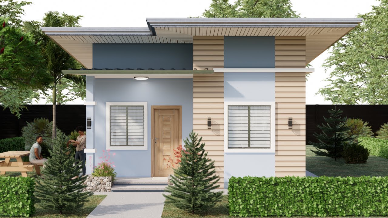 Small House Design with 2 Bedrooms (6 meters by 6 meters) - YouTube