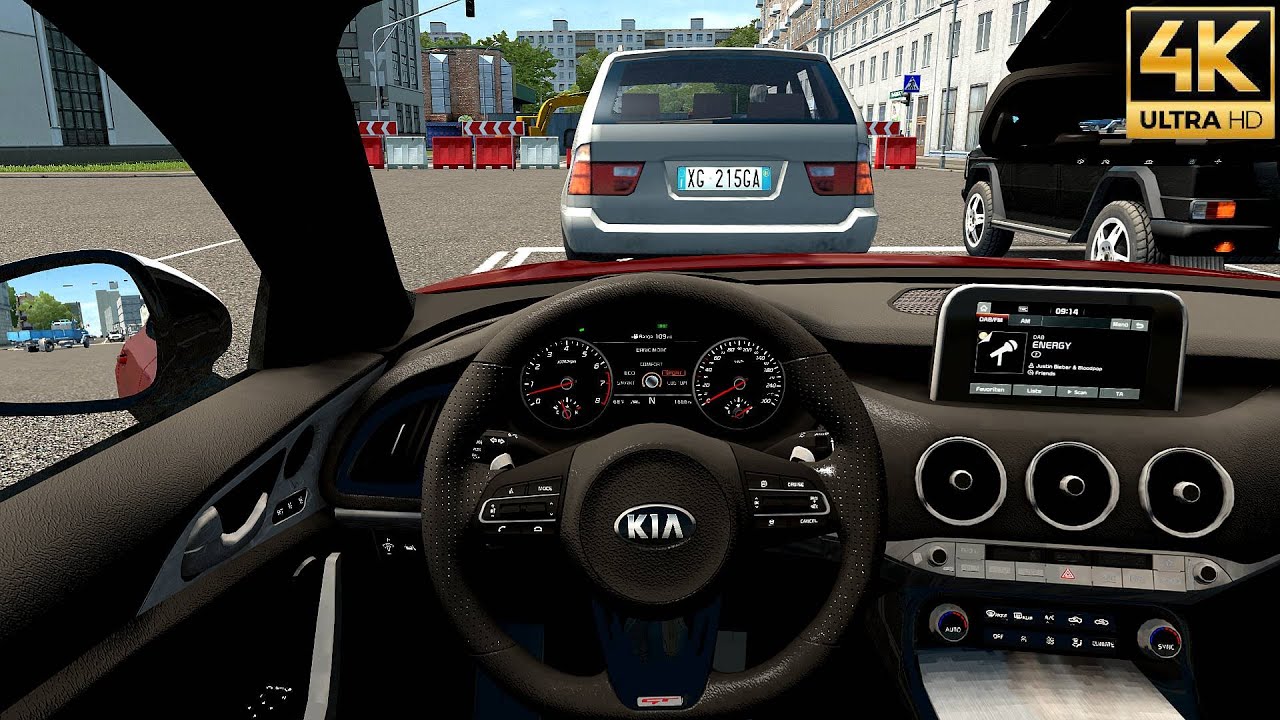 2018 Kia Stinger GT - Loud Exhaust - City Car Driving - Normal Driving ...
