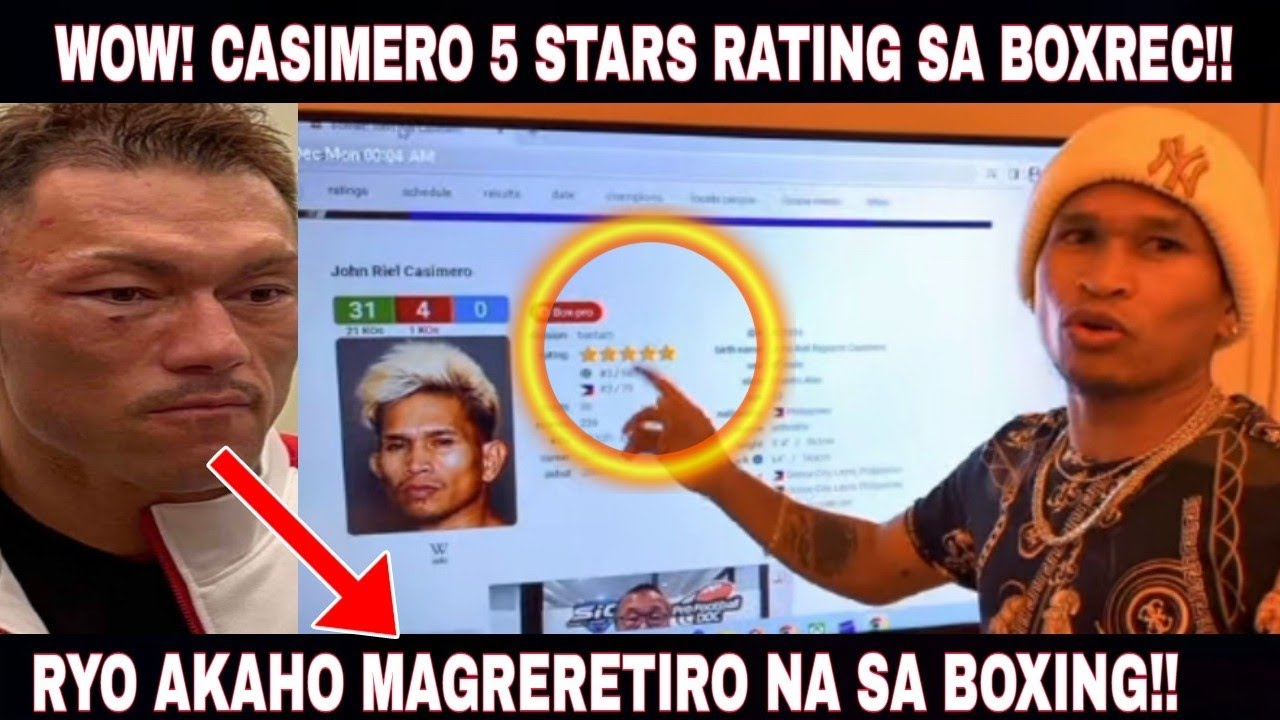 RYO AKAHO HIHINTO NA SA BOXING! GRABI CASIMERO 5 STARS ANG RATING SA BOXREC AT BALIK ACTIVE NA ...