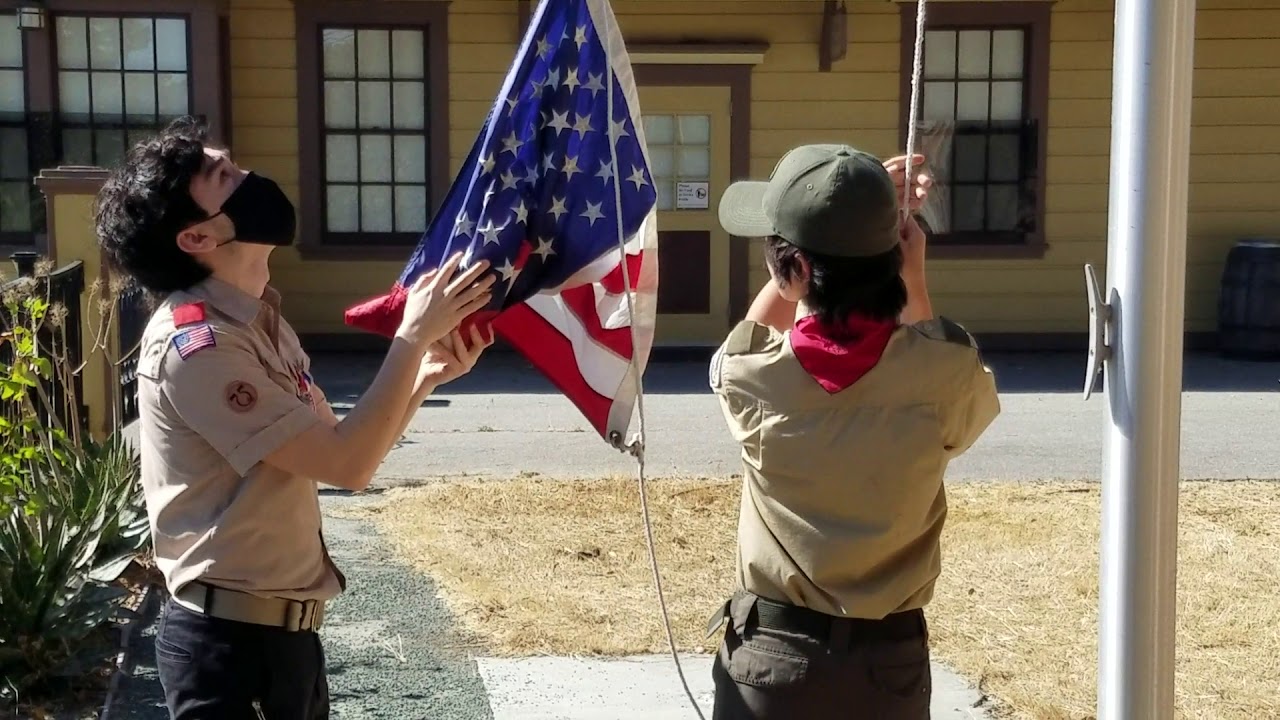 Raising the flag. - YouTube