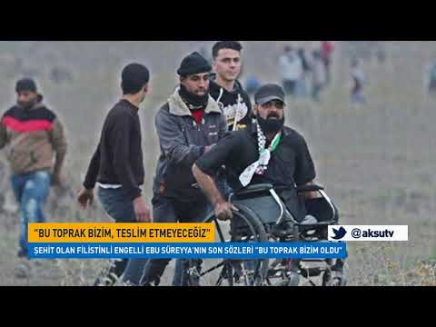 Filistinli engelli şehidin son sözleri: Bu toprak bizim, teslim etmeyeceğiz