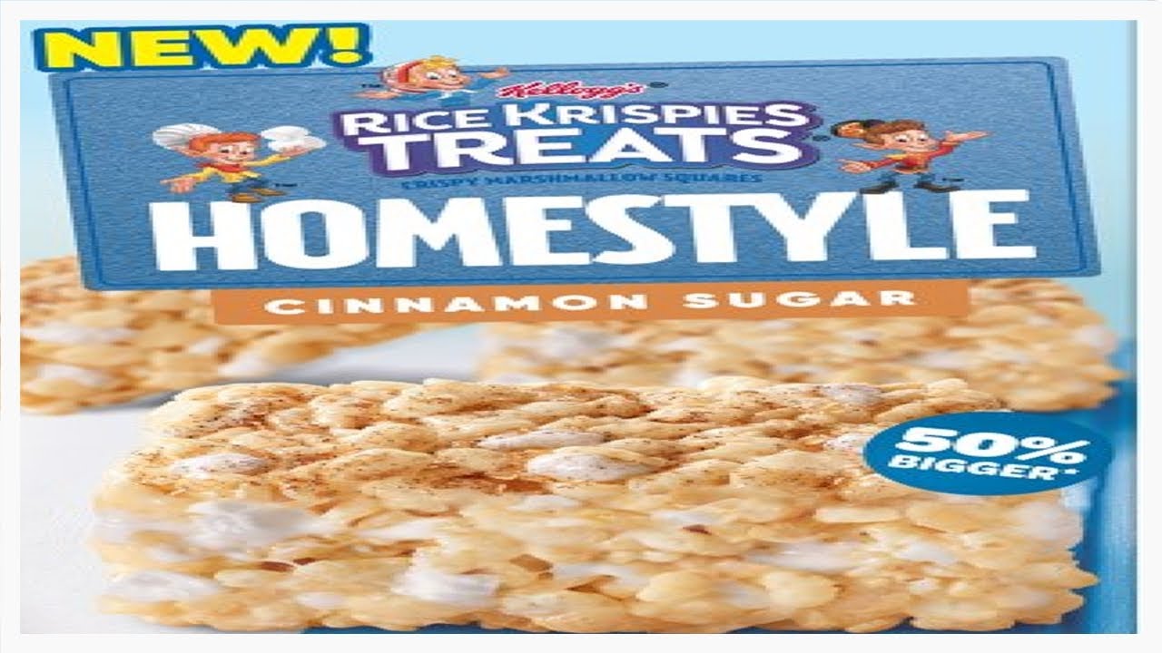 NEW Rice Krispies Treats Cinnamon Sugar REVIEW - YouTube