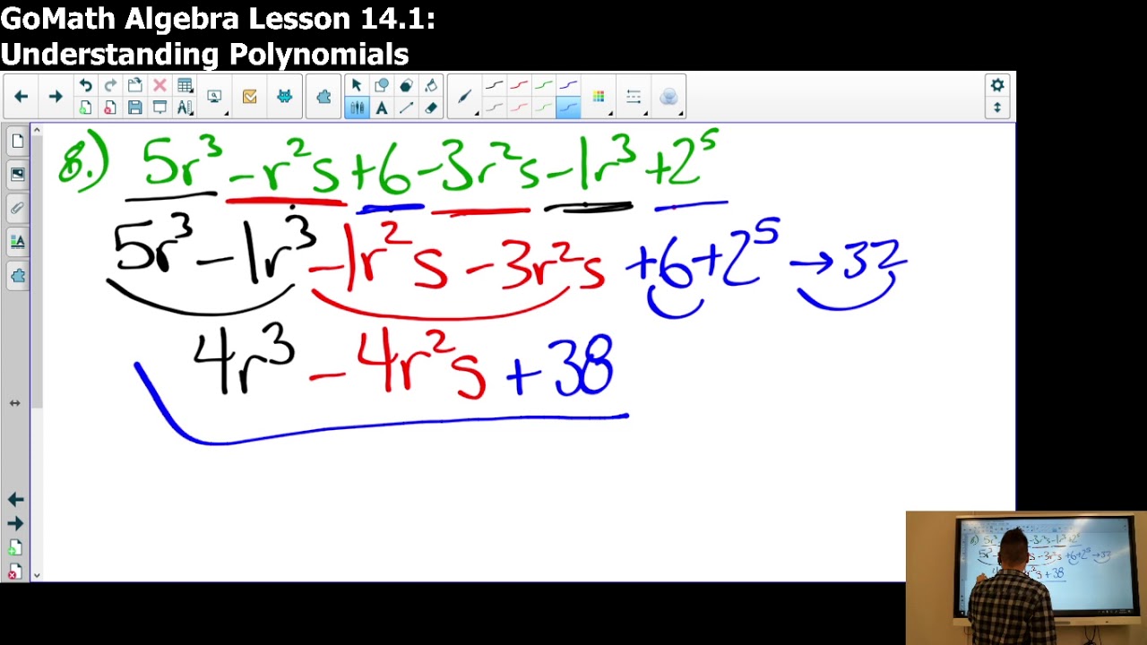 GoMath Algebra Lesson 14.1 - Understanding Polynomials - YouTube