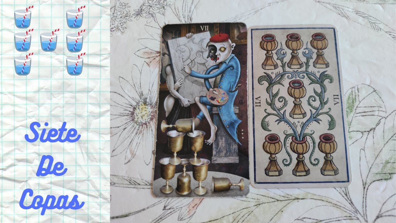 😱CURSO De TAROT GRATIS😱. ¿Qué SIGNIFICA SIETE de COPAS en el TAROT ...