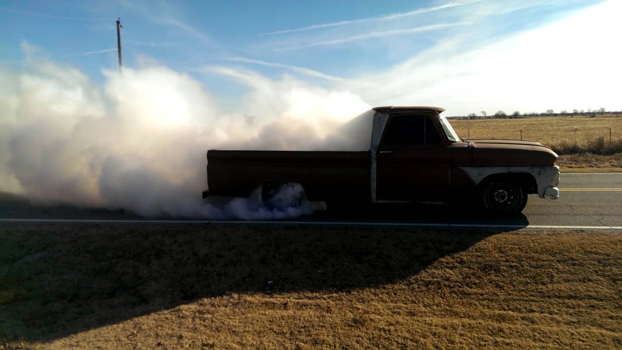 1964 Chevy c10 burnout - YouTube