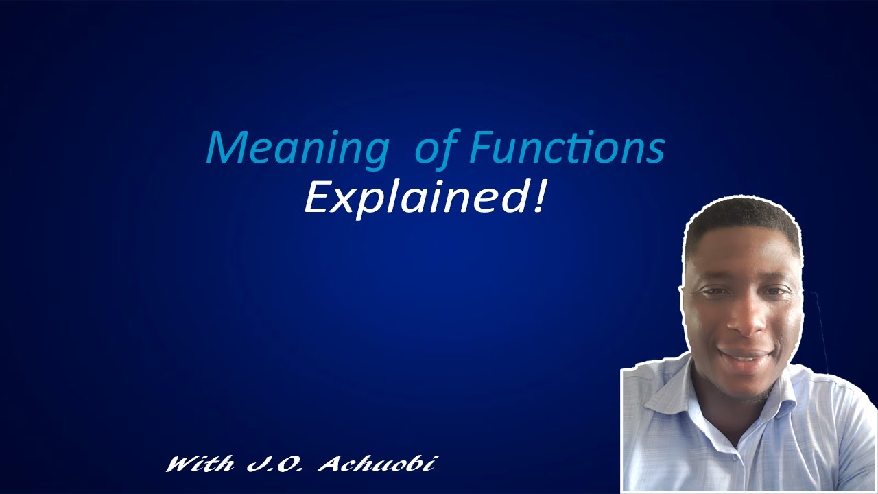 What Is A Function YouTube What Is A Function YouTube