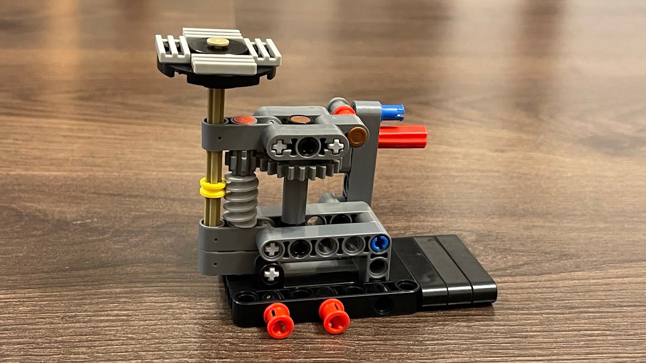Worm Gear + Half Stud Bushing Lifting Platform Tutorial | LEGO Technic ...