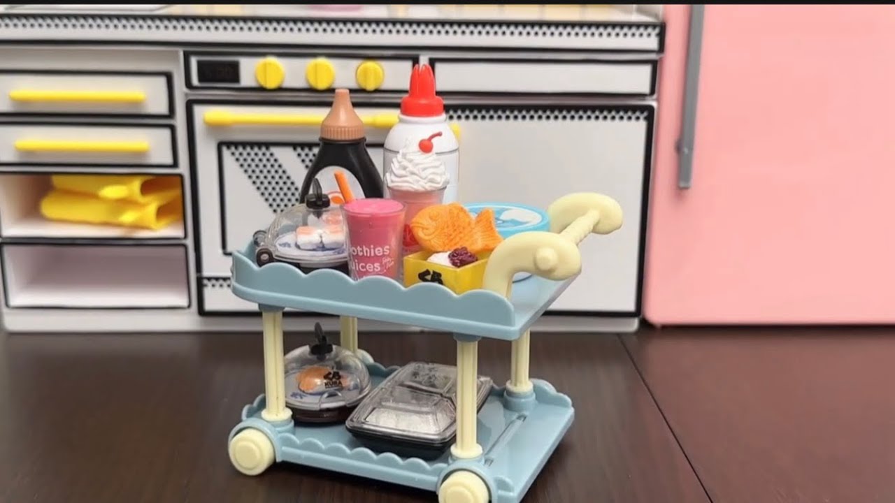 Mini refrigerator | LOL surprise toys unboxing and review | Mini kitchen - YouTube