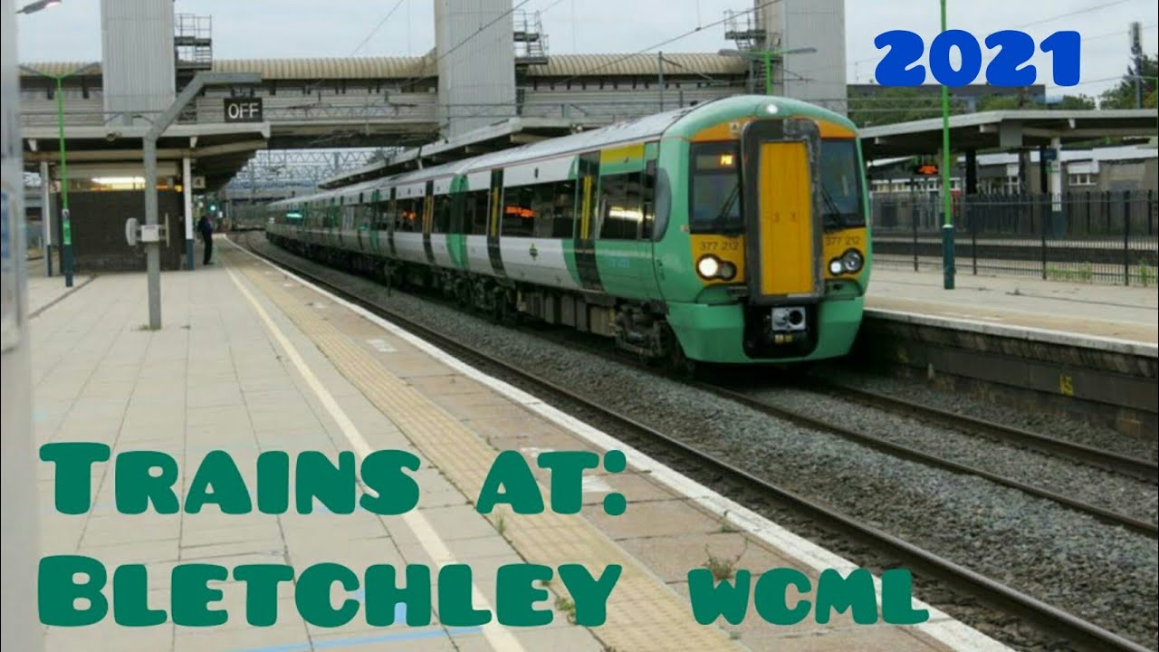 Trains at Bletchley, WCML (31/08/2021) - YouTube