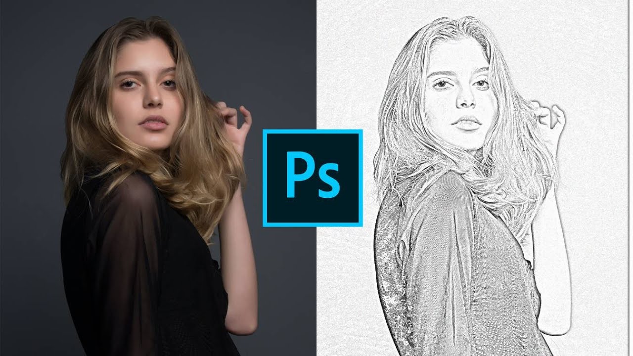 Photoshop Sketch Effect || Pencil Sketching in Photoshop - YouTube