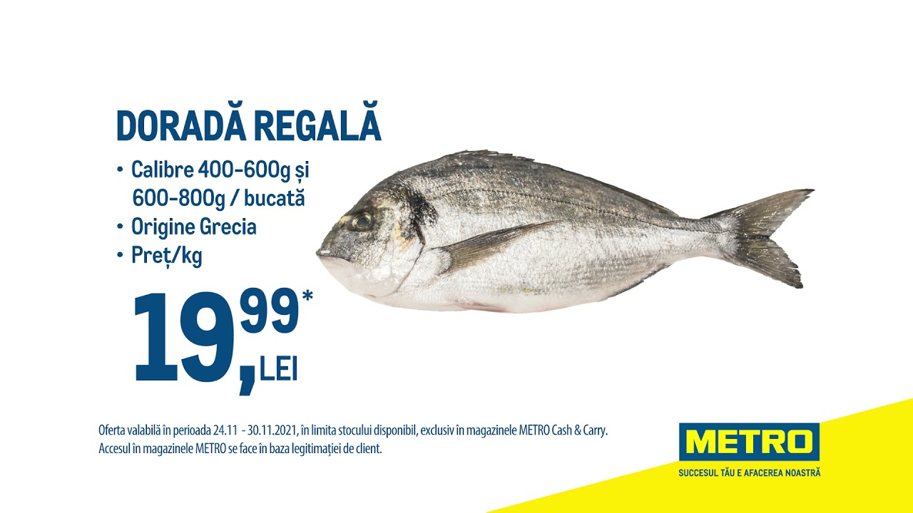 Dorada regală - Oferta METRO 24-30.11.2021 - YouTube