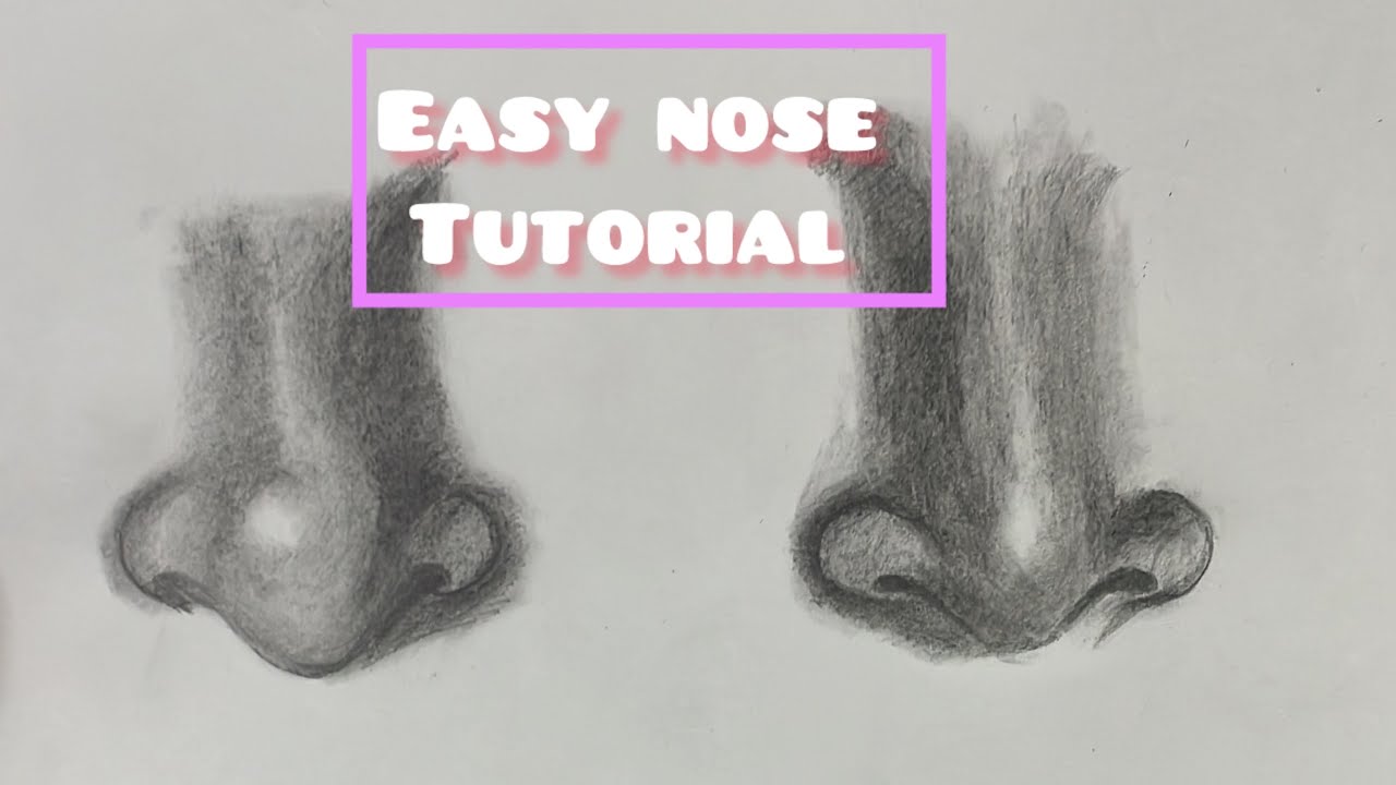 How to draw easy nose with pencil shading ? #pencildrawing #shading # ...