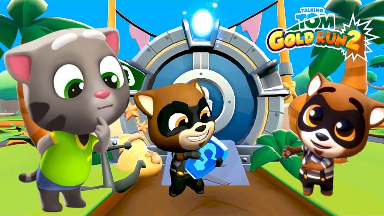 TALKING TOM GOLD RUN 2 - UNLOCK NEW VILLAGE AT ANIMAL JUNGLE TOM vs ...