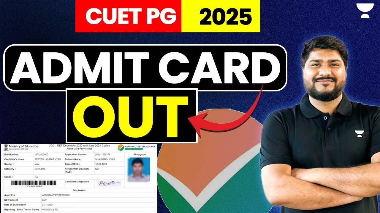 CUET PG 2025 | Admit Card Out| Official Admit Card for CUET PG 2025 ...
