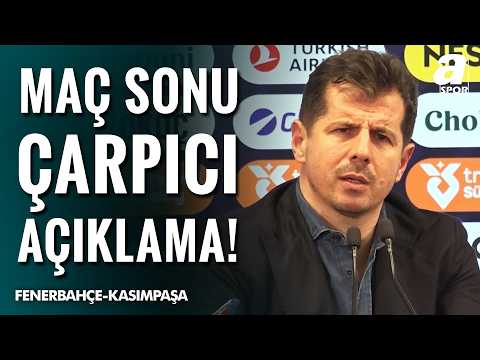 Kasımpaşa Teknik Direktörü Emre Belözoğlu: \