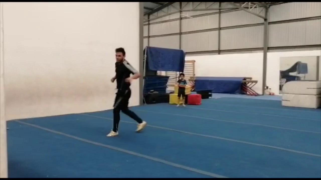 Wushu 2020 training, practice jumps - YouTube