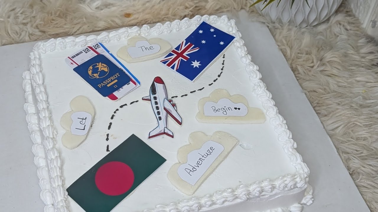 Abroad Theme Cake Design ️🌍 ️. #cake #bdvlogger #birthdaycakedecorating ...