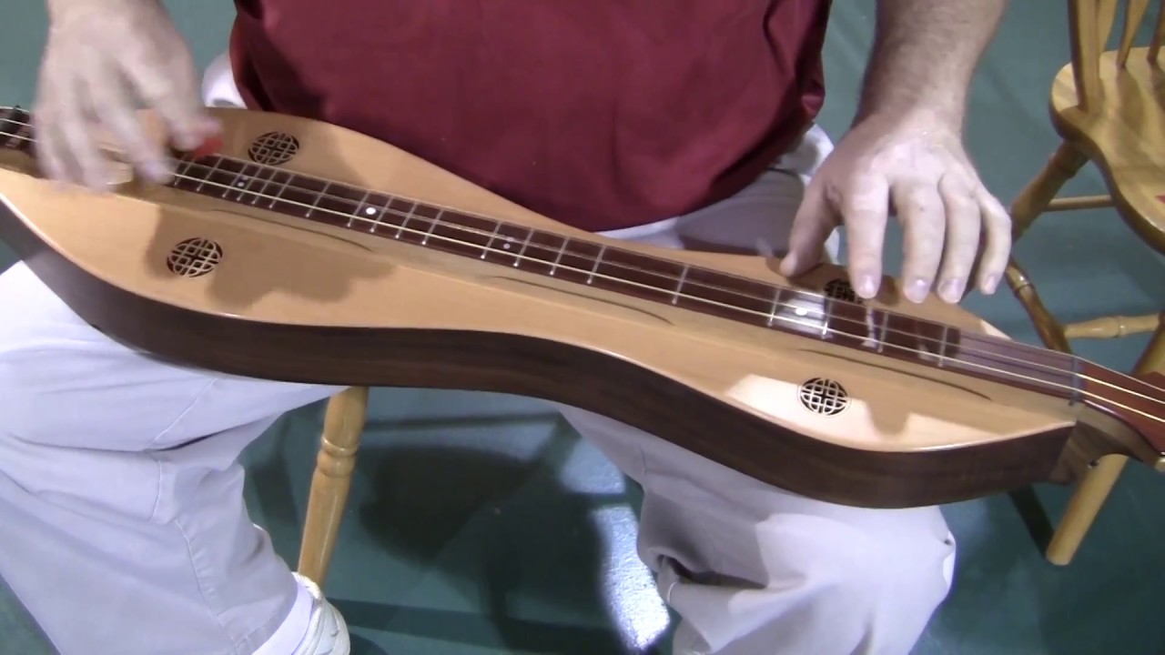 Folkcraft® Custom Series Bass Dulcimer, Walnut Body, Spruce Top - YouTube