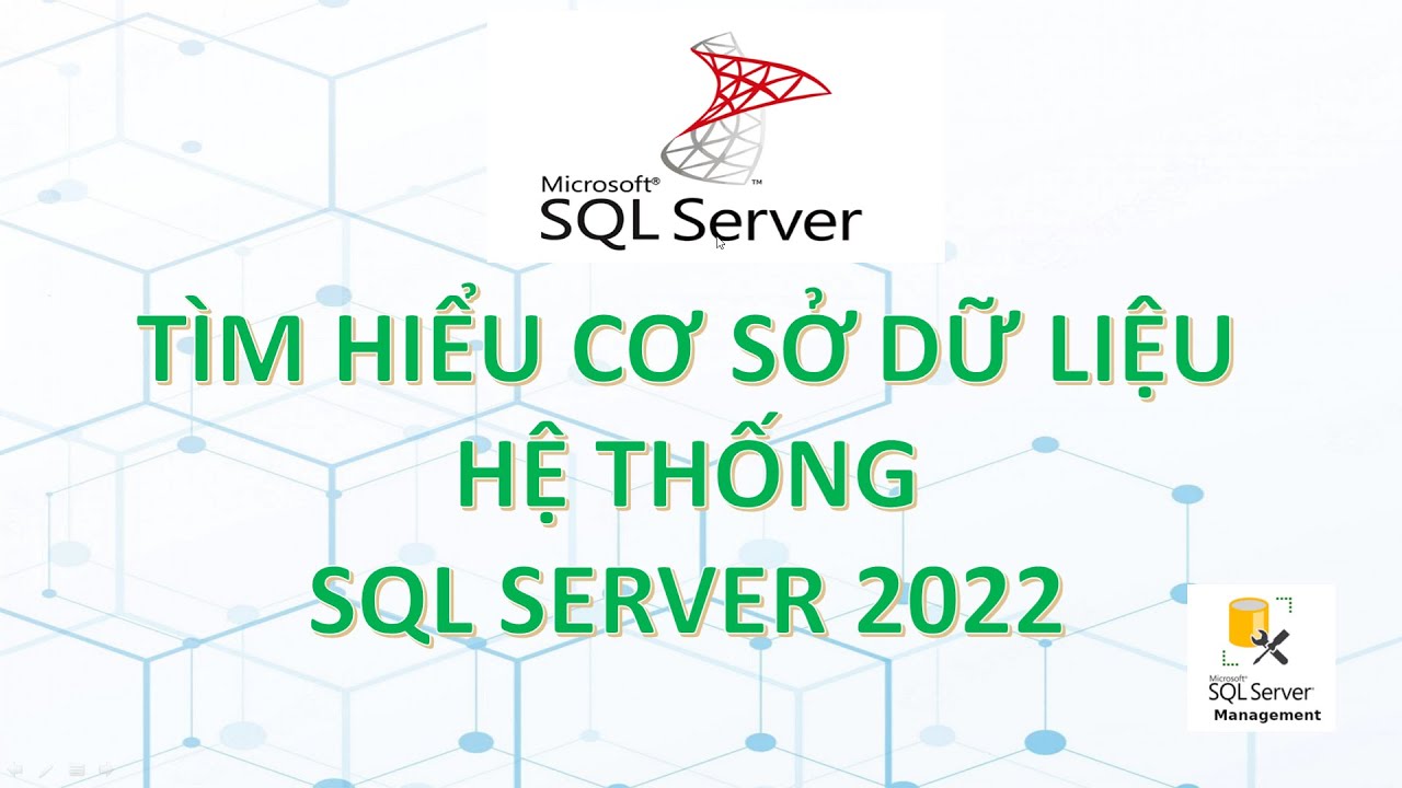 Tìm hiểu csdl hệ thống, cấu trúc csdl trong SQL server 2022 - SOA101 ...