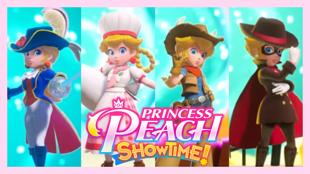 Princess Peach Showtime! | All Peach Victory Animations - YouTube