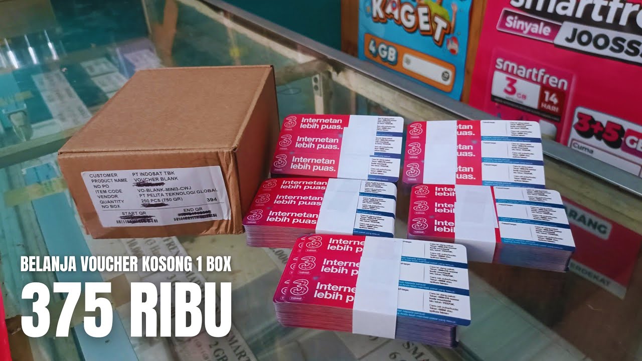 Belanja Voucher Kosongan 1 BOX - YouTube