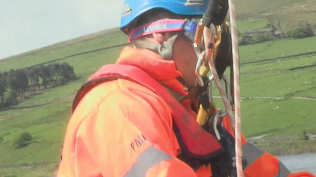 Rope access structural survey - YouTube