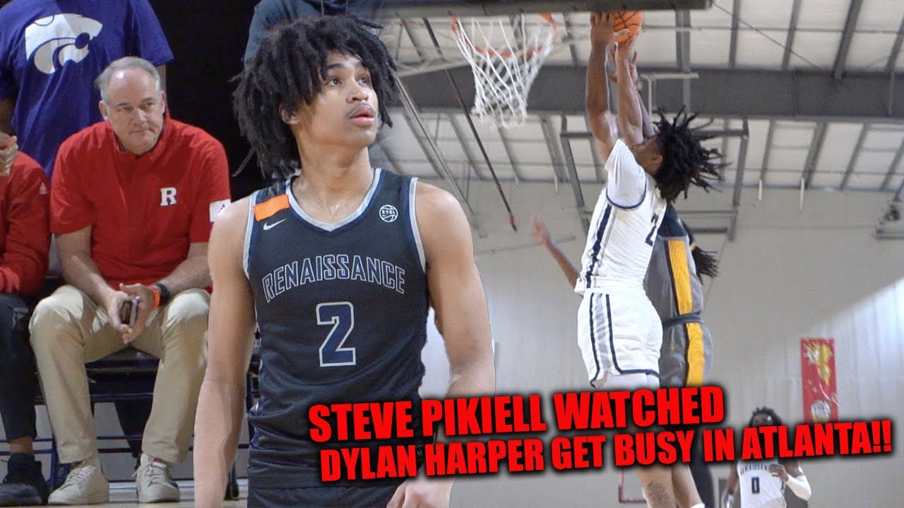 Rutgers Head Coach Steve Pikiell WATCHES #1 PG Dylan Harper AT EYBL ...