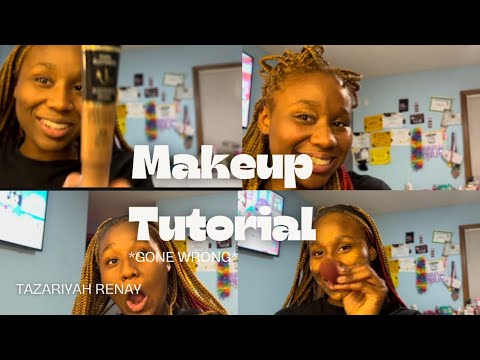 First time makeup tutorial *EPIC fail*🤣😱 - YouTube