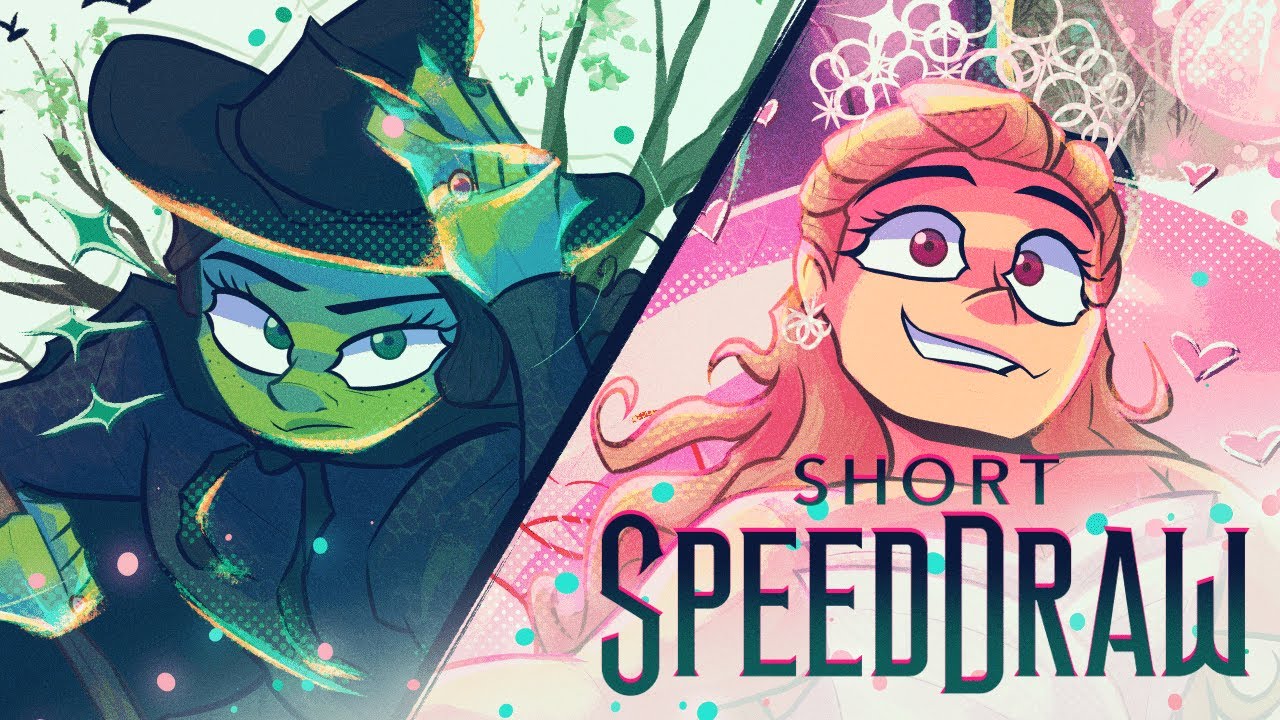 Wicked! 💚🩷 -【Short SpeedDraw!】 - YouTube