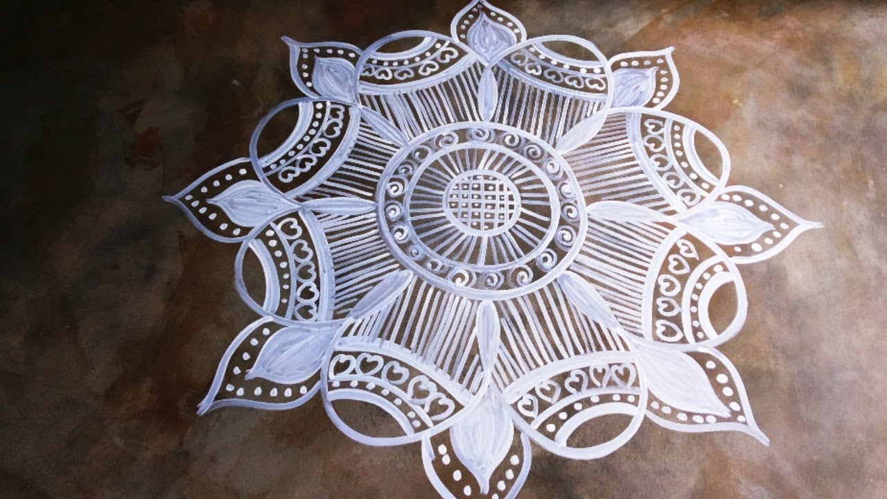 Bengali alpana designs for laxmi puja/ Innovative designs for rangoli ...