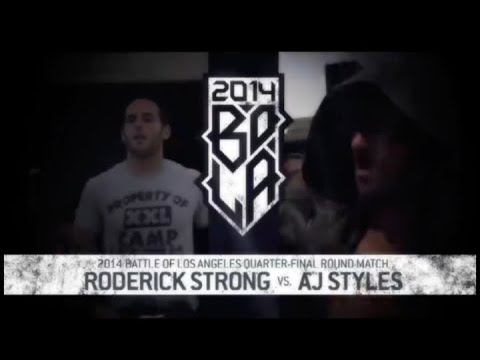 AJ Styles vs Roderick Strong PWG Battle Of Los Angeles 2014 Highlights ...