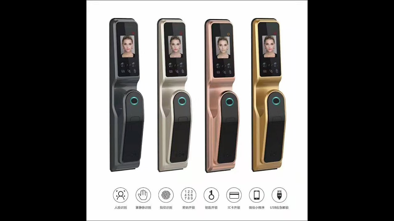 Huarui H10 Automatic facial recogntion door lock - YouTube
