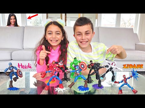 Hasbro Marvel Bend ve Flex Spider-Man & Avengers Figürleri ile Saklambaç oyna.