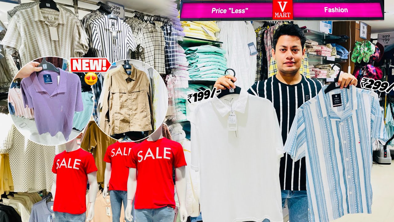 V Mart Men’s Summer Collection🔥SALE starting at ₹99/-😍v mart collection ...