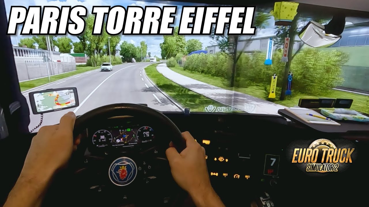ETS2 VIAGEM REALISTA - CADE TORRE EIFFEL EM PARIS? | EURO TRUCK ...
