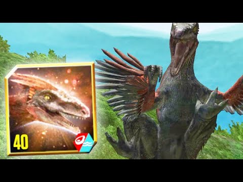 Pyroraptor Dominion Unlocked Level 40 | Jurassic World The Game - YouTube