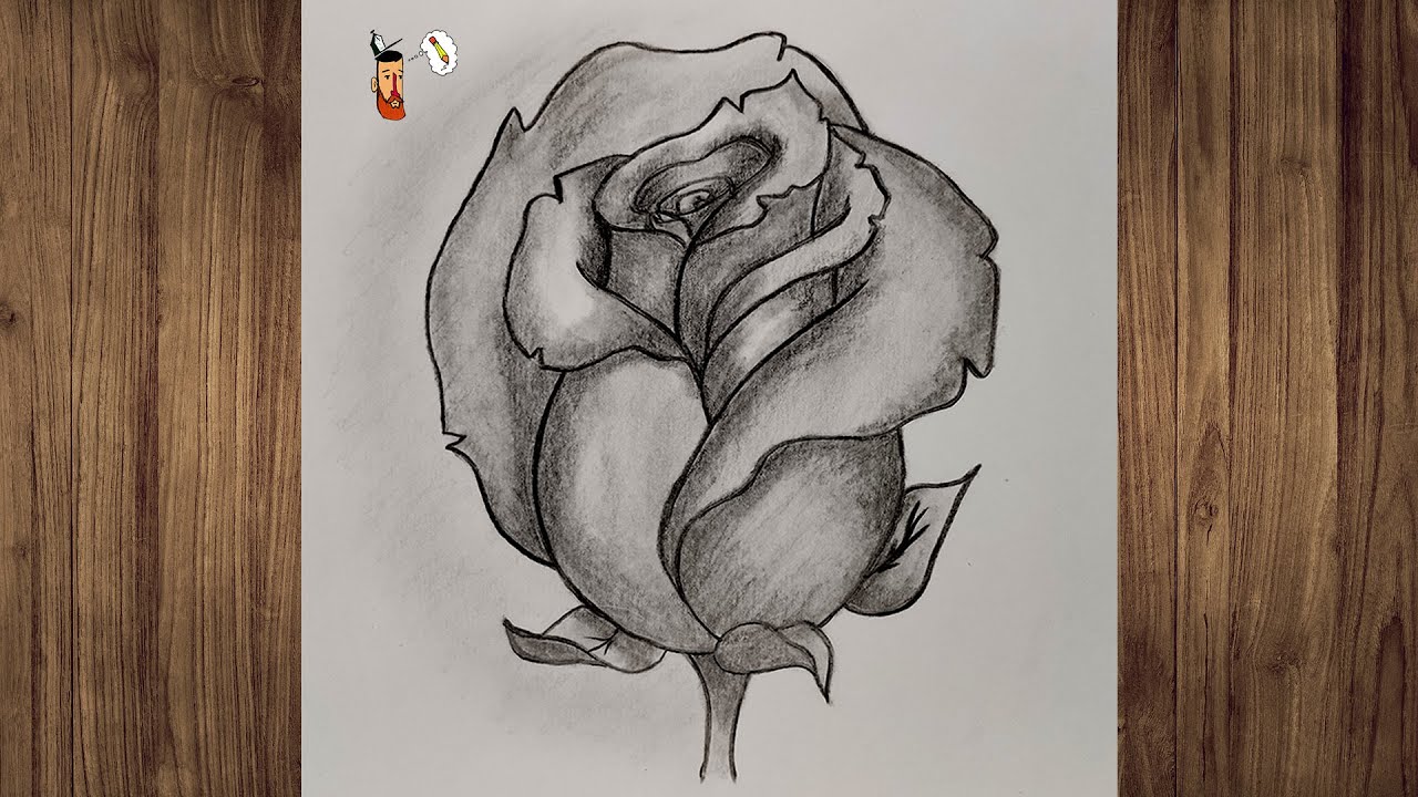Desenho A Lapis De Flor Facil